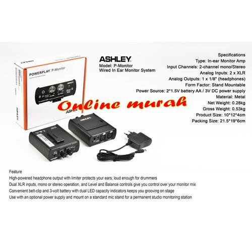 Jual kabel ashley ear monitor earmonitor p monitor / pmonitor - Jakarta ...