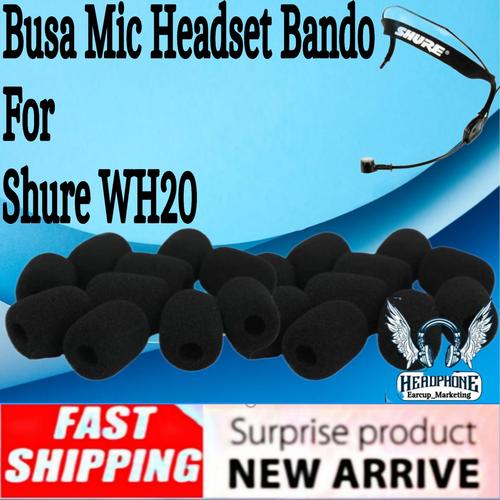Jual Busa Mic Shure WH20 WH-20 Dynamic Headset Foam Microphone Shure WH ...