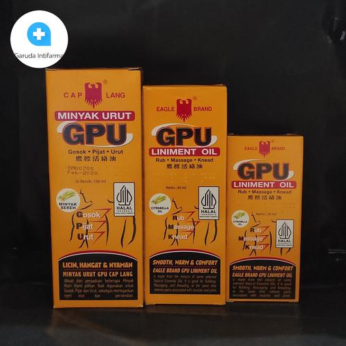 Jual GPU Cap Lang 30ml/60ml/100ml Minyak Urut Gosok Pijat - 100 ml ...