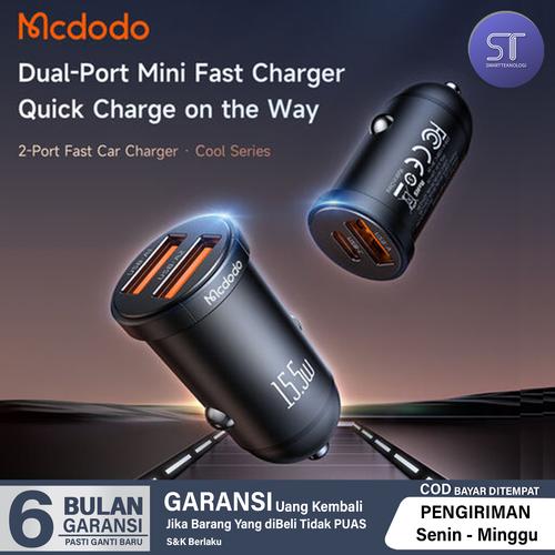 Jual MCDODO Car Charger Mobil Dual USB + PD Fast Charging 30w - 33w - Kab. Tangerang ...
