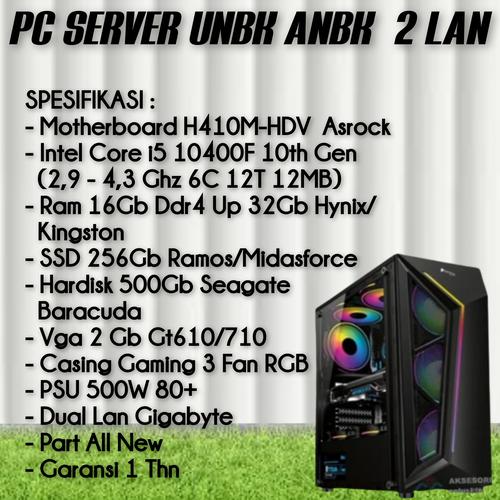 Jual PC Server ANBK UNBK Core i5 10400f Gen 10/Ram 32Gb/SSD 512Gb/Dual ...