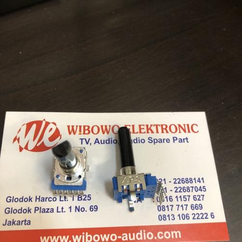 Jual Potensio mono 50k biru kecil tuas panjang potensio 6pin biru - 50K ...