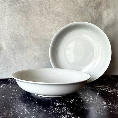 Jual Piring Makan / Piring Kue Ukuran Sedang Keramik Warna Cream ...