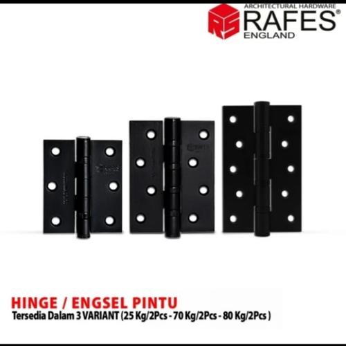 Jual ENGSEL KUPU PINTU RAFES BLACK STAINLESS EB 4735/EB 4734/EB 4733 ...