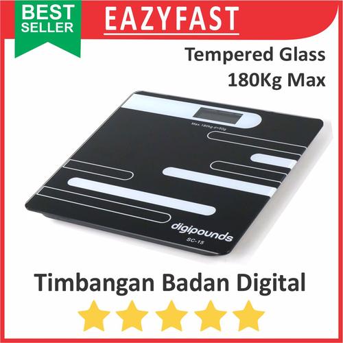 Jual Timbangan Berat Badan Digital Kaca Tempered Glass 180Kg Body Scale ...