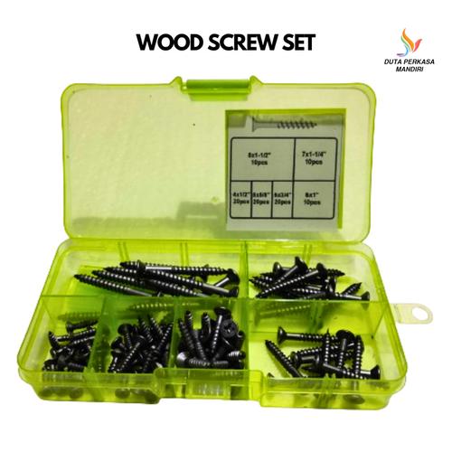 Jual Skrup Kayu + Set Wood Taping Screw Sekrup 1/2 5/8 3/4 1 11/2 11/4 ...