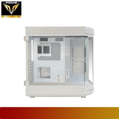 Promo CASING PRIME H-[Y] V2.0 WHITE MODERN AESTHETIC DUAL CHAMBER ATX ...