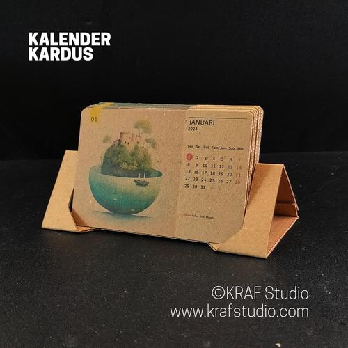Jual Kalender meja unik. Bisa custom. Cetak di kardus. Design #1 ...