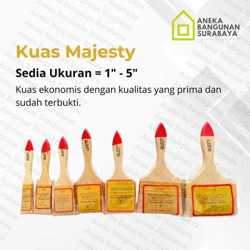 Jual Kuas Cat tembok MAJESTY berbagai ukuran 1" - 5" dim - Paint Roll ...