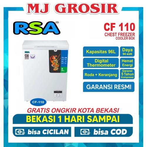 Jual RSA CHEST FREEZER CF 100 BOX 100L LEMARI PEMBEKU 100 LITER BY GEA ...