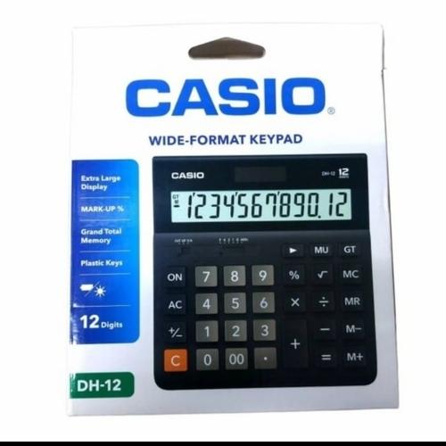Jual CASIO DH 12 KALKULATOR MEJA 12 DIGIT /KALKULATOR DESKTOP KANTOR DH ...