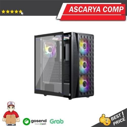 Jual Casing VenomRX Mystra - ATX Gaming Case Free 4 Fan RGB - Kota ...