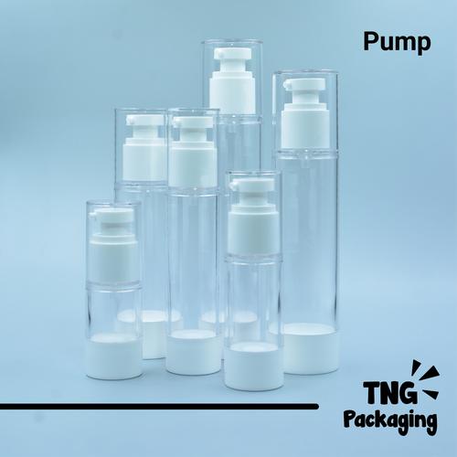 Jual Botol Pump Airless 15ml 30ml 50ml 80ml 100ml 120ml Akrilik Bening ...