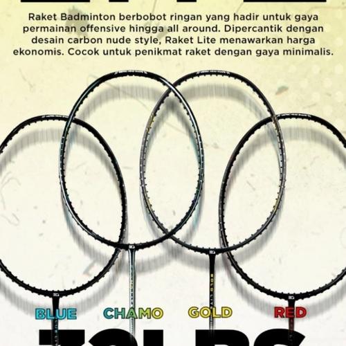 Jual Raket badminton hiqua chamo lite / hiqua blue lite / hiqua red ...