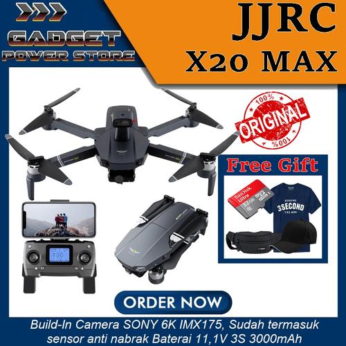 Promo JJRC X20 MAX Anti Nabrak 6K IMX Camera 3-Axis Gimbal GPS 5G Drone ...