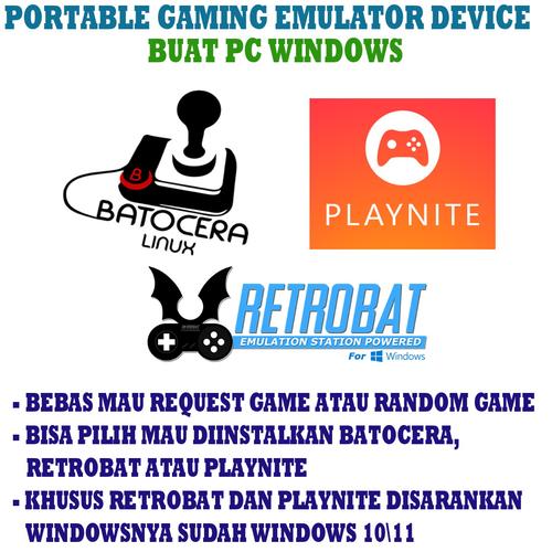 Jual Flashdisk Gaming Emulator Portable - Batocera, Retrobat, Playnite - Playnite, FD 128GB ...