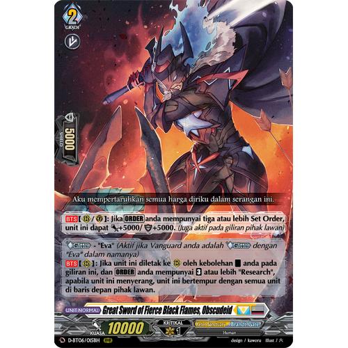 Jual Great Sword of Fierce Black Flames, Obscudeid (RRR) | D-BT06 | VGD - Jakarta Barat - Carttu ...