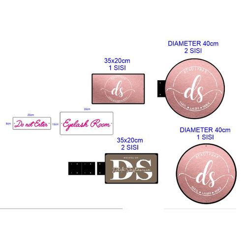 Jual Custom Paket Sign Boad 6 Macam - Kota Yogyakarta - Living Acrylic ...