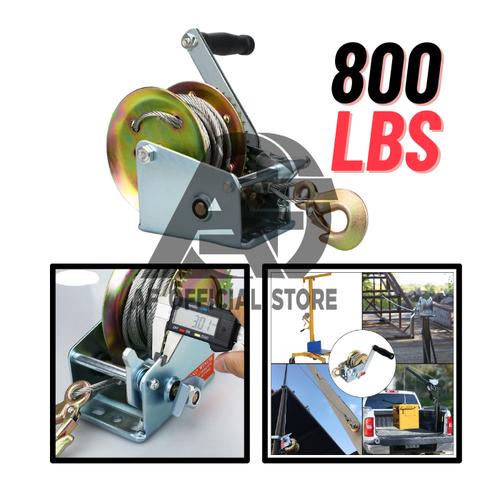 Jual Katrol Hand Winch Alat Derek Manual Tangan 800 LBS Set Tali Seling ...