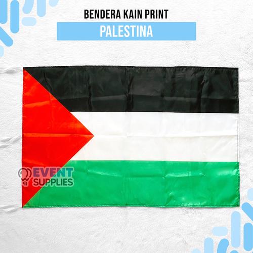 Jual Bendera Kain Palestina Custom Full Print Satuan Bendera Tiang ...
