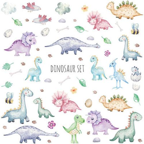 Jual SAM2121 DINOSAUR FAMILY 30X90 CUTE DINO KIDS WALLSTICKER STIKER DINDIN - Kab. Bekasi ...