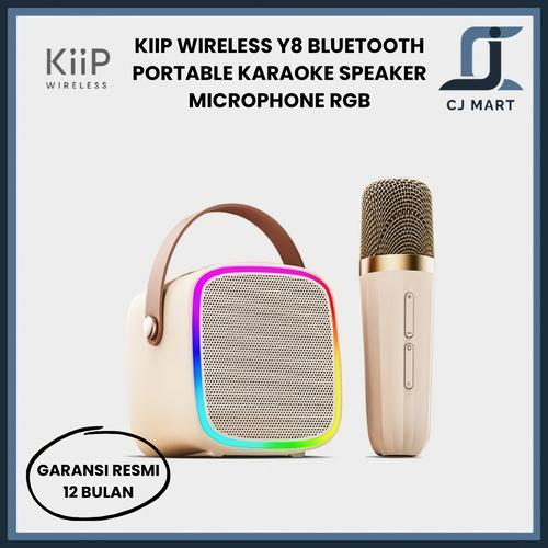 Promo KIIP WIRELESS Y8 BLUETOOTH PORTABLE KARAOKE SPEAKER MICROPHONE ...