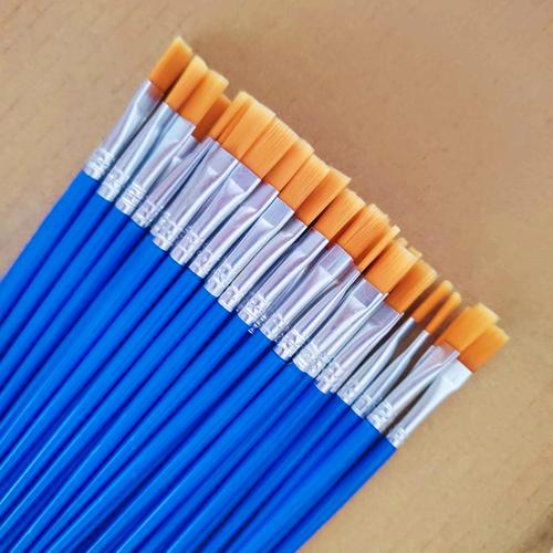 Promo 50 Pcs Kuas Lukis Nylon Flat dan Round Grosir Kuas Paint By ...