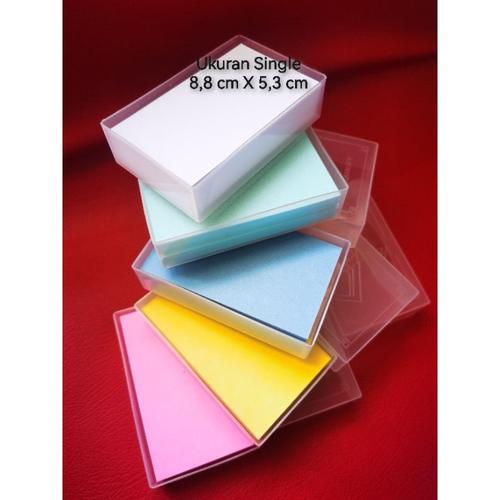 Jual KARTU FLASH (FLASH CARD) WARNA POLOS (100 LEMBAR) - Putih, DOUBLE ...