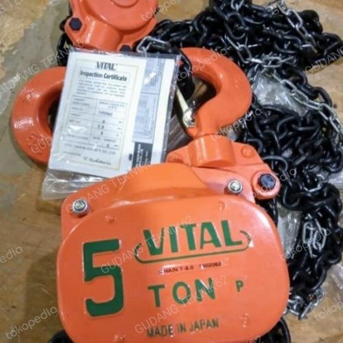 Jual CHAINBLOCK KATROL MANUAL TAXEL VITAL kapasitas 5 ton x 12 meter ...