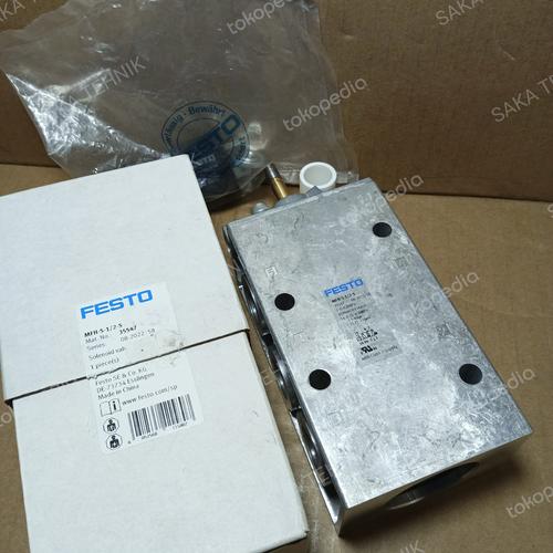 Jual Solenoid Valve Festo MFH-5-1/2-S plus Coil 220VAC/24VDC - Kota ...