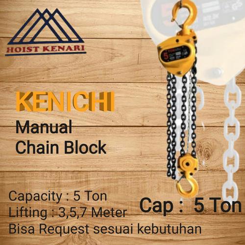 Jual Chain Block 5 Ton x 5 Meter Kenichi Manual - Jakarta Barat - Crane ...