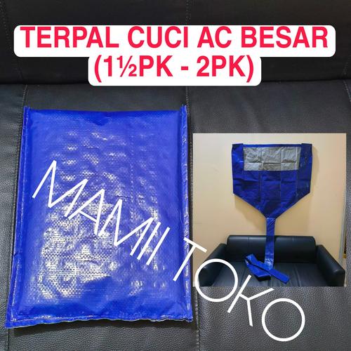 Jual Terpal plastik cuci ac Besar (1½pk - 2pk) / Kecil (1/2pk - 1pk ...