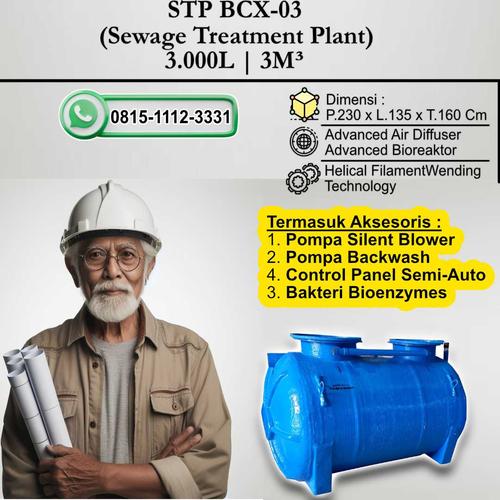 Jual Septictank Biotank IPAL STP Biofil 3.000 Liter 3M3 / Biotech STP ...