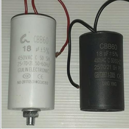 Jual Capacitor 450VAC / 18UF & 20UF Motor Stater VARIAN Model BAUT ...