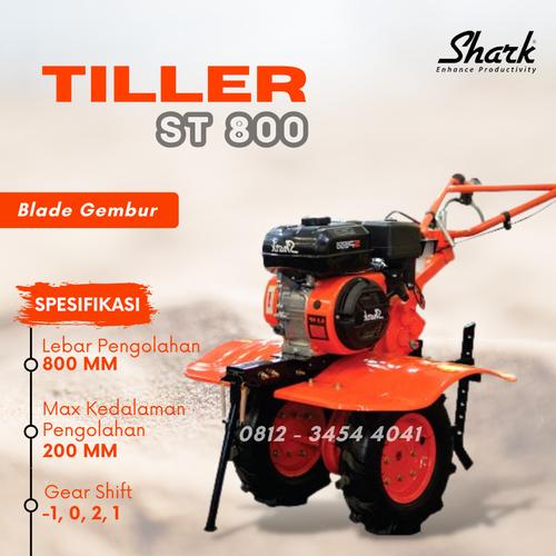 Jual Traktor Tangan Shark / Mesin Kultivator ST800 Tiller Bajak - Kota ...