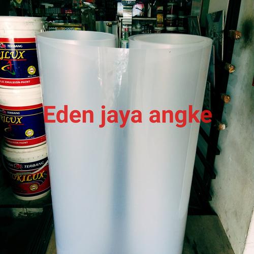 Jual PLASTIK TUTUP PAGAR TEBAL 1,2 mm / FIBER METERAN PUTIH SUSU/FIBER ...