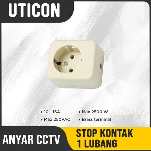 Jual STOP KONTAK UTICON POWER DISTRIBUTION OUTLET 16A SNI - Kota ...