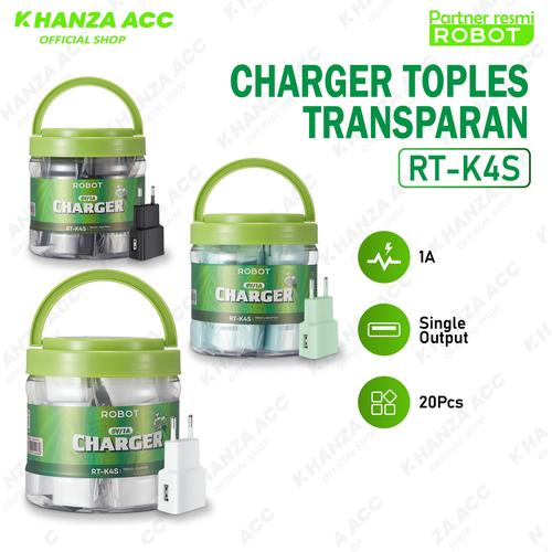 Jual ROBOT RT K4S Charger 1A 1 Toples Isi 20 Pcs - RT K4S HITAM - Kab ...