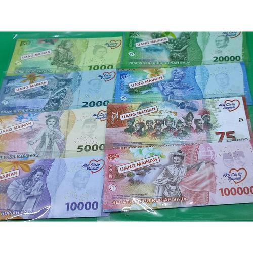 Jual Uang Kertas Mainan/ Replika Duit Model Baru utk Mahar Hiasan ...