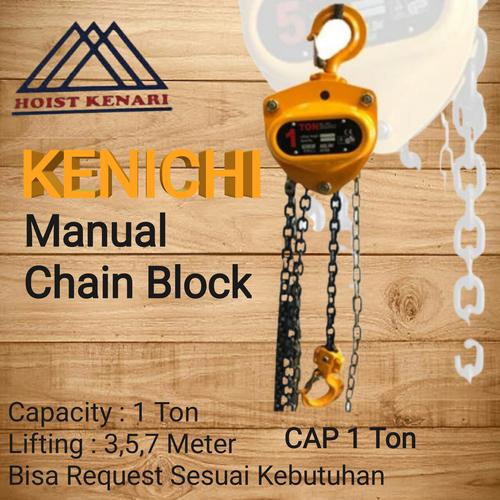 Jual Chain Block 1 ton x 5 meter Kenichi Manual - Jakarta Barat - Crane ...