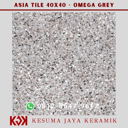 Jual Keramik Lantai Kasar 40x40 Asia Tile Omega Grey Omega Brown - Grey ...