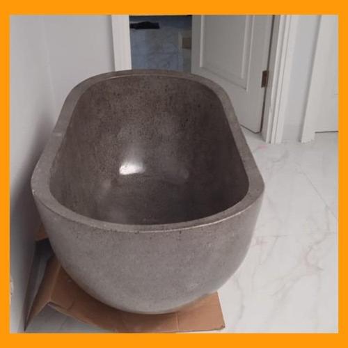 Jual Bathub Bali Teraso Grey Lengkung/Bathub Mandi - Kota Depok - Handmade terazzo | Tokopedia