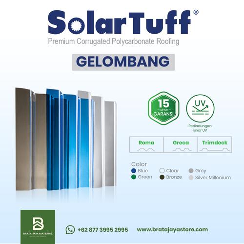 Jual Atap Polycarbonate Solartuff Greca Kotak 6mm Gelombang Solar Tuff ...