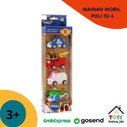 Jual Mainan Mobil Mobilan Robocar Poli Isi 4 Pcs Pull Back - Kota Medan ...