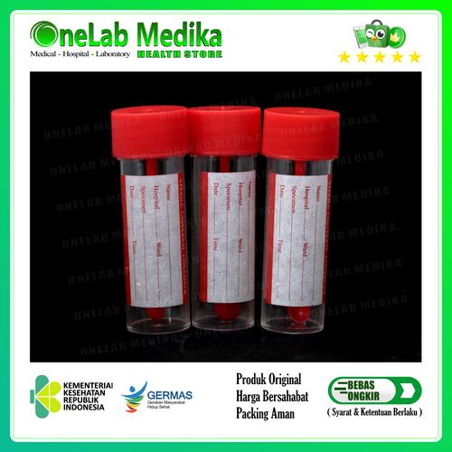 Jual Pot Feces 30 mL Tabung Feaces Steril Tutup Merah - Kota Tangerang ...