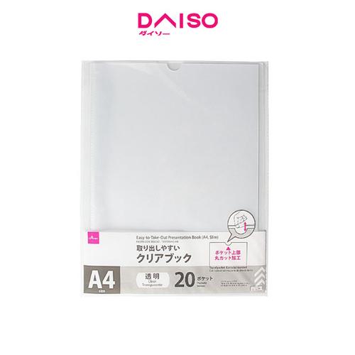 Jual Daiso Easy-to-Take-Out Presentation Book (A4 Slim 20 Pockets ...