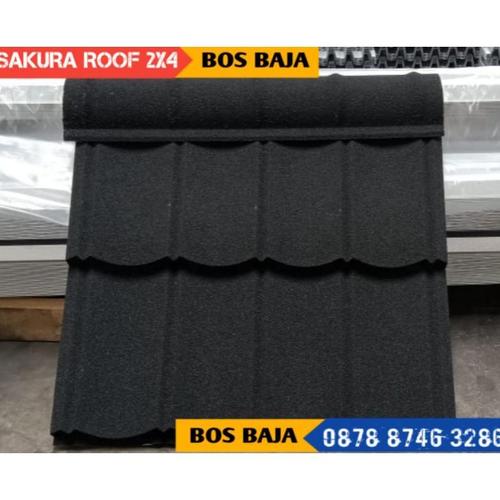 Jual GENTENG METAL PASIR SAKURA ROOF 2X4X0,25MM - Coklat, 2x4 - Jakarta ...