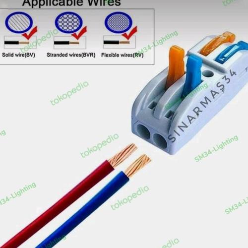 Jual Ready Terminal Kabel Listrik Connector 2X2 Wire Push In Terminal ...