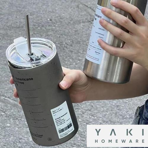Jual ver 【YAKI】Botol Stainless Minuman Minimalis Botol Cup Coffee Tea ...
