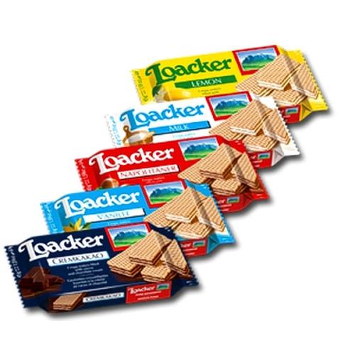 Jual LOACKER WAFER 45 GRAM / WAFER CREAM - MILK - VANILLA / 1 BOX ISI ...